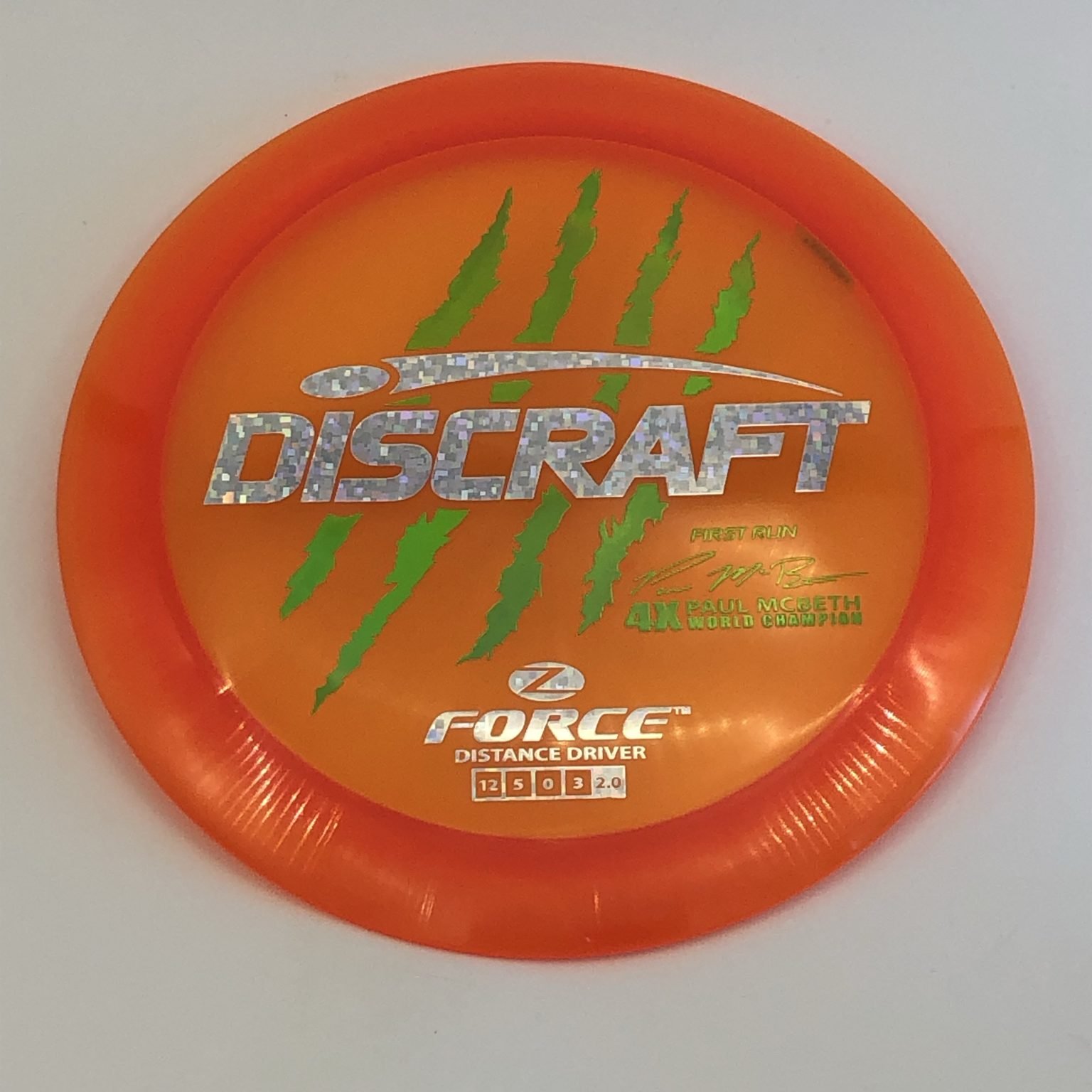 Discraft Z Force (170-172g) – Paul McBeth First Run – 4X World Champion ...